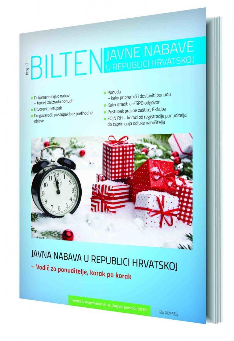 Objavljen je 12. broj Biltena javne nabave u RH - BJN – Bilten javne ...